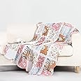 Amazon.com: Greenland Home Everly Shabby Chic Quilted Throw Blanket ...