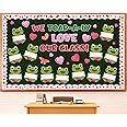 Amazon.com: Valentine's Day Frog Bulletin Board Classroom Decorations ...