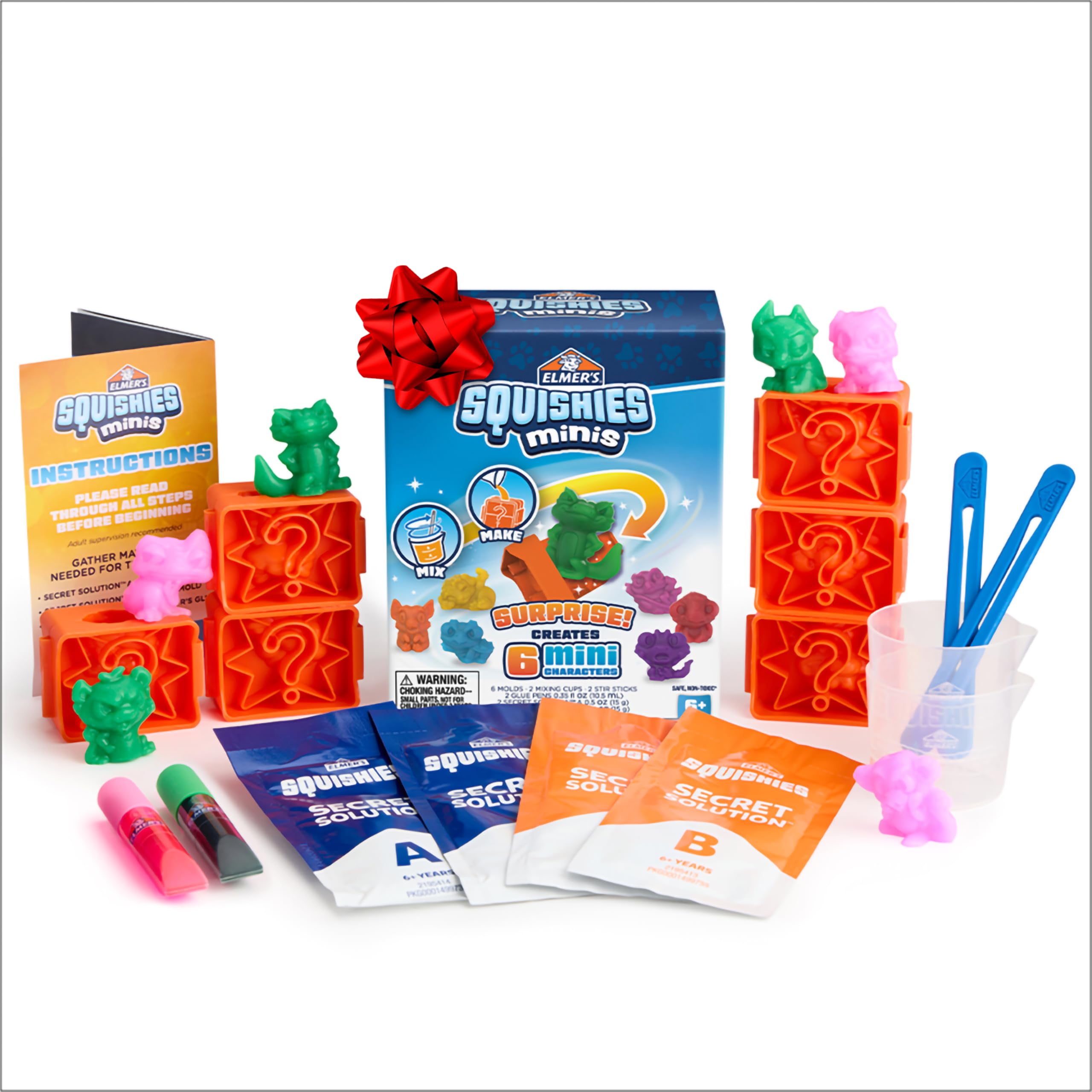 Elmer's Squishies Minis, Make Your Own Squishies Kit, Creates 6 ...