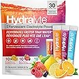 Hydralyte Electrolyte Powder Packets Variety Pack Berry/Orange/Lemonade ...