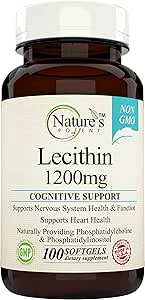 Amazon.com: Nature's Potent - Lecithin 1200mg, Non-GMO Supplement from ...