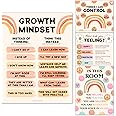 Amazon.com: LARKINROAD Growth Mindset Posters 4 Mental Health & Therapy ...