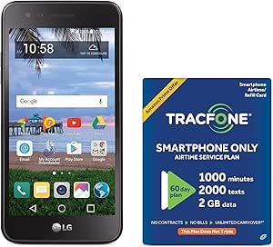 Amazon.com: TracFone LG Rebel 2 4G LTE Prepaid Smartphone with Amazon ...
