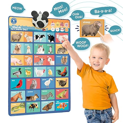 LEARNING BUGS What do Farm Animals Say, Interactive Educational Farm ...