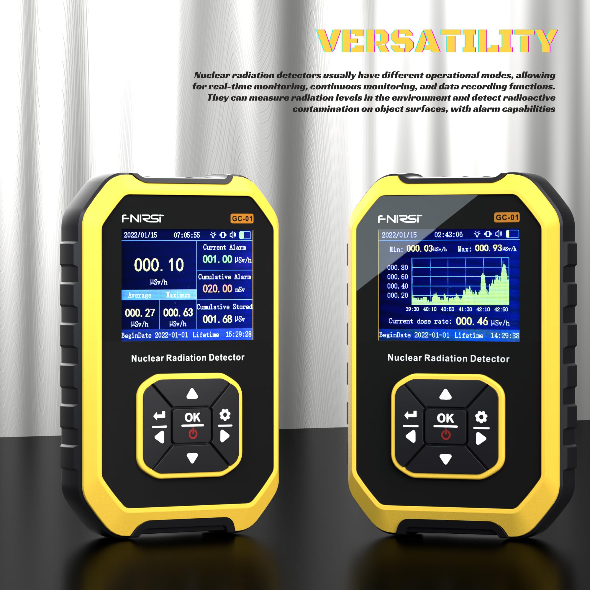 Mua Geiger Counter, FNIRSI GC01 Radiation Detector, γ-Ray β-Ray X-ray ...