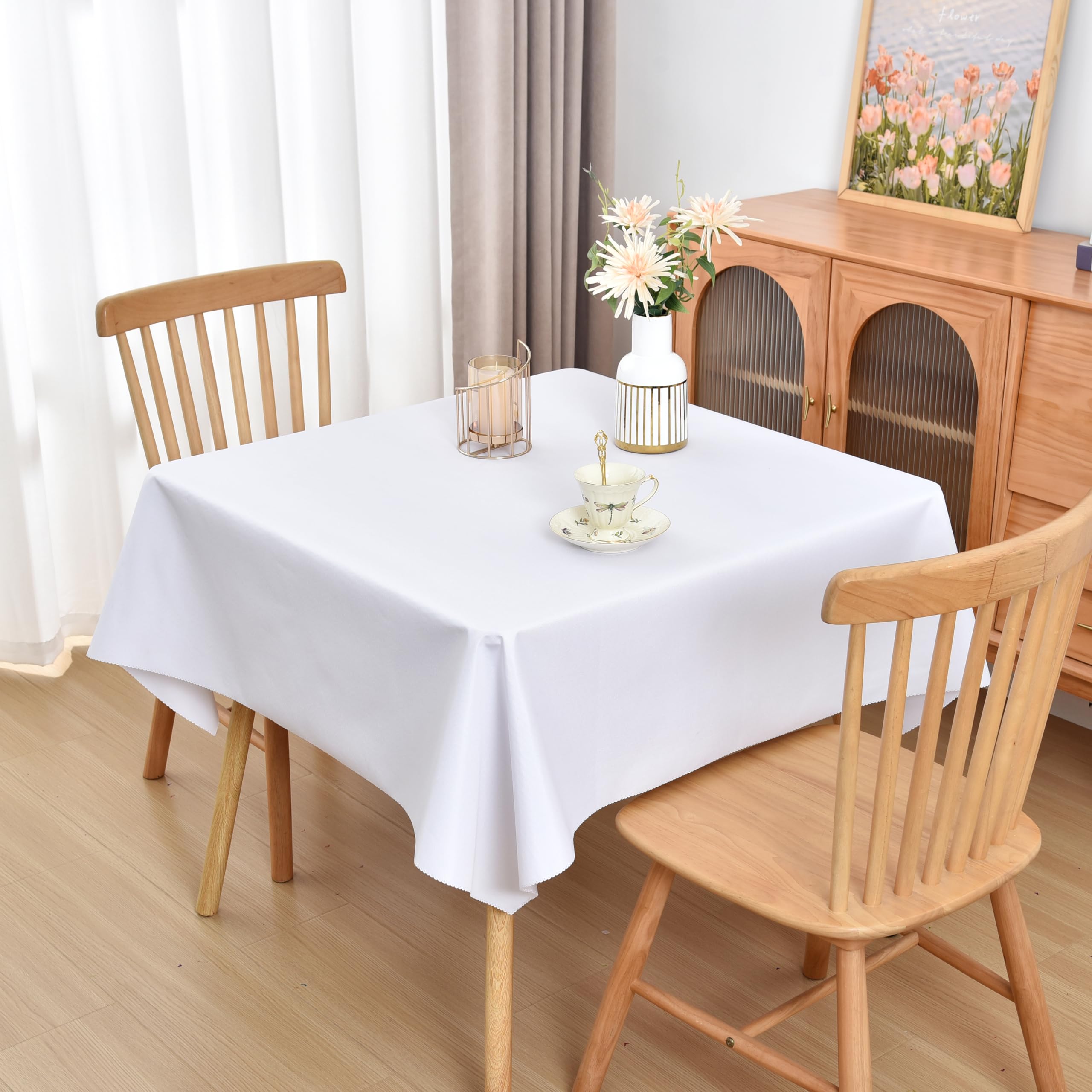 Amonsa Square Tablecloth 36 x 36 inch for 2 Seats Dining or Side Table ...