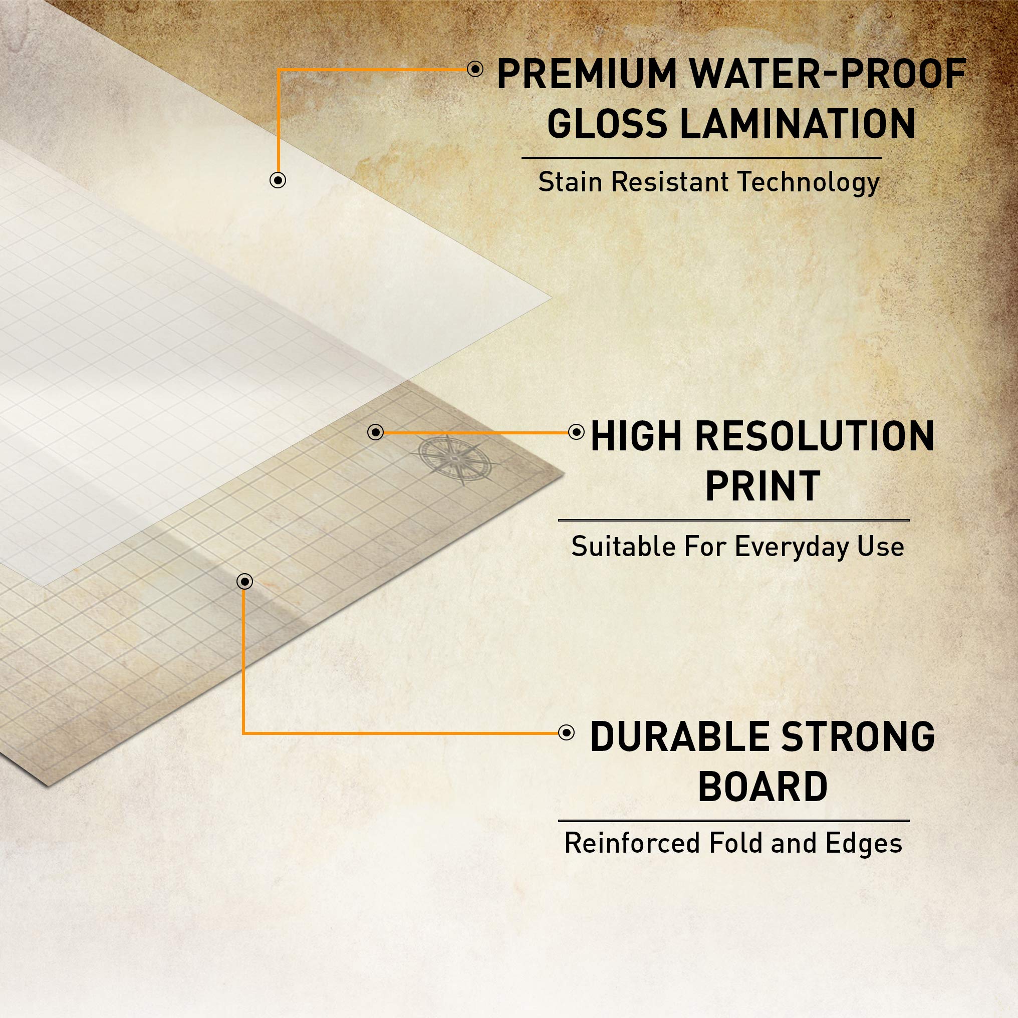 Battle Game Mat for DND - Tabletop Board Game Map for Dungeons and ...