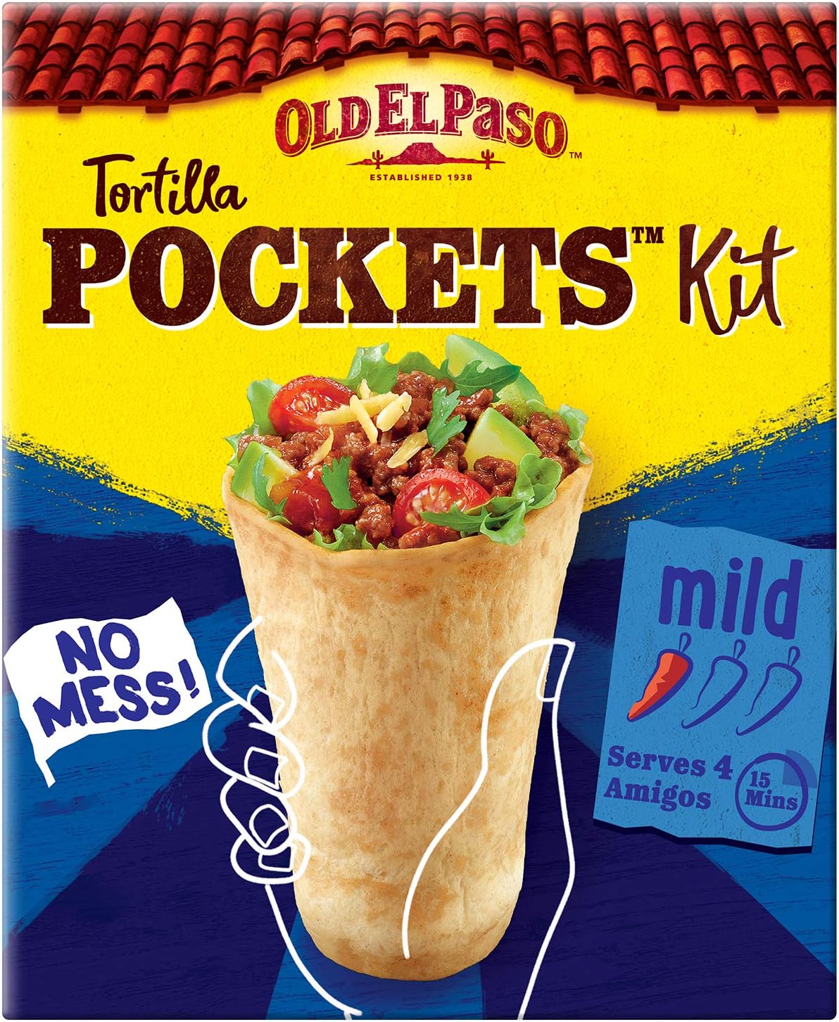 Old El Paso Tortilla Pockets Wrap Mexican Fajita Kit, 375 g: Amazon.co ...