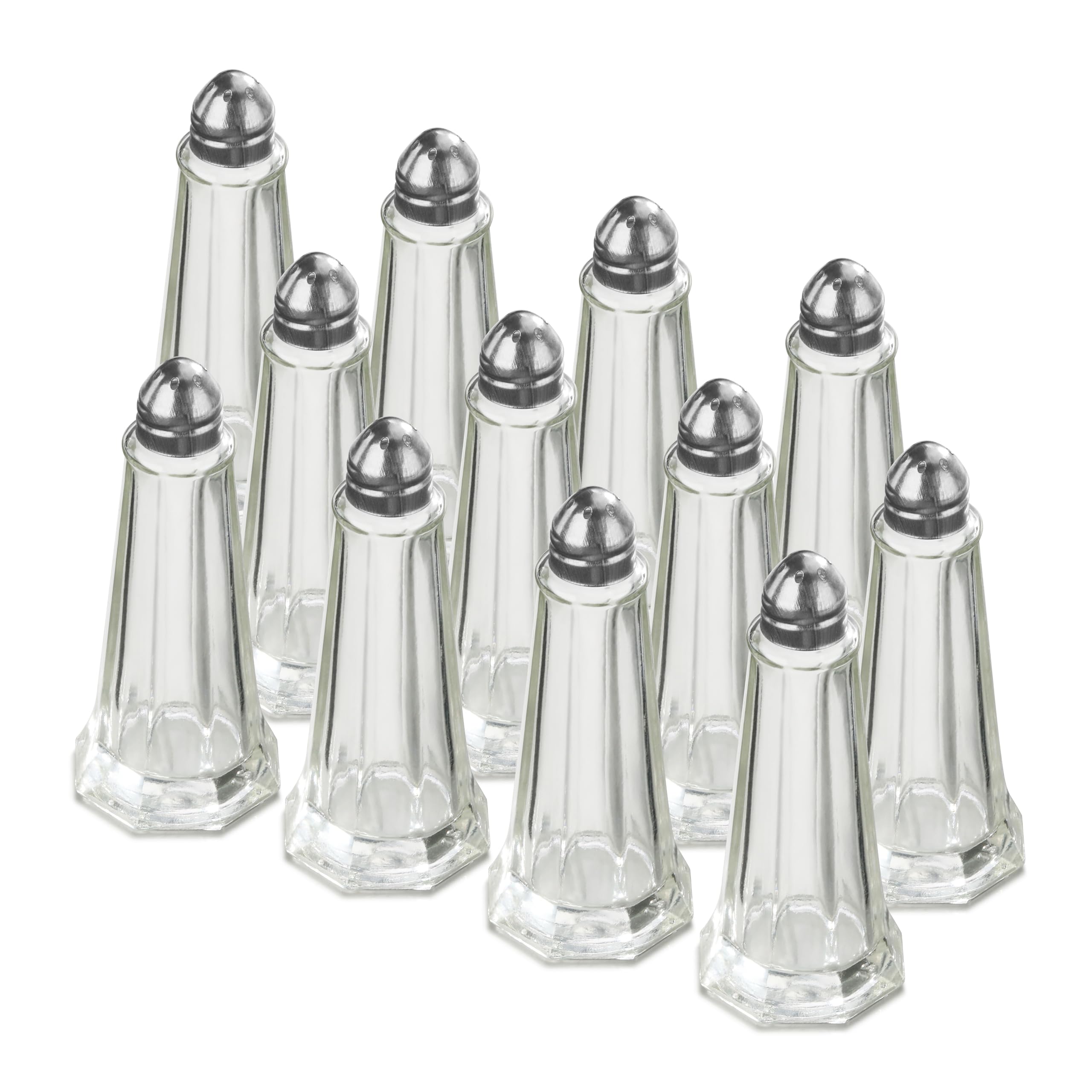 New Star Foodservice 22407 Glass Tower Salt and Pepper Shaker with ...
