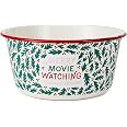 Amazon.com: Hallmark Channel Popcorn Bowl (Merry Movie Watching) Red ...