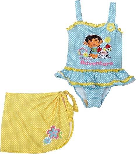 Amazon.com: Dora The Explorer Little Girls' Swim Suit, Assorted, 5 ...