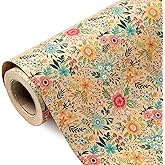Amazon.com: WRAPAHOLIC Floral Wrapping Paper Roll - Mini Roll - 17 Inch ...