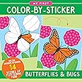 My First Color-By-Sticker Book - Butterflies & Bugs: T. Levy, Martha ...