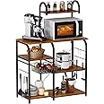 Mr IRONSTONE Kitchen Baker's Rack Utility Storage Shelf 35.5" Microwave ...