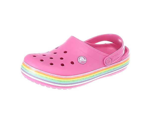 Crocs Unisex Kids’ Crocband Rainbow Glitter Clogs: Amazon.co.uk: Shoes ...