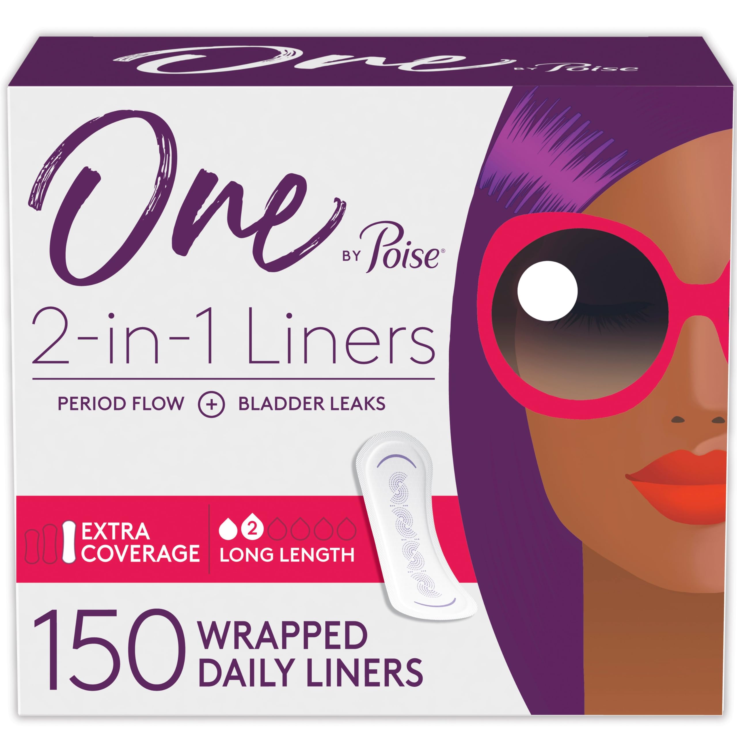 Mua One by Poise Panty Liners (2-in-1 Period & Bladder Leakage Daily ...