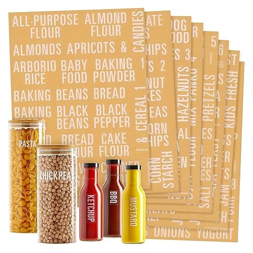 Talented Kitchen 224 White Pantry Labels & Fridge – All Caps Kitchen ...
