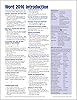 Microsoft Word 2016 Introduction Quick Reference Guide - Windows Version (Cheat Sheet of ...