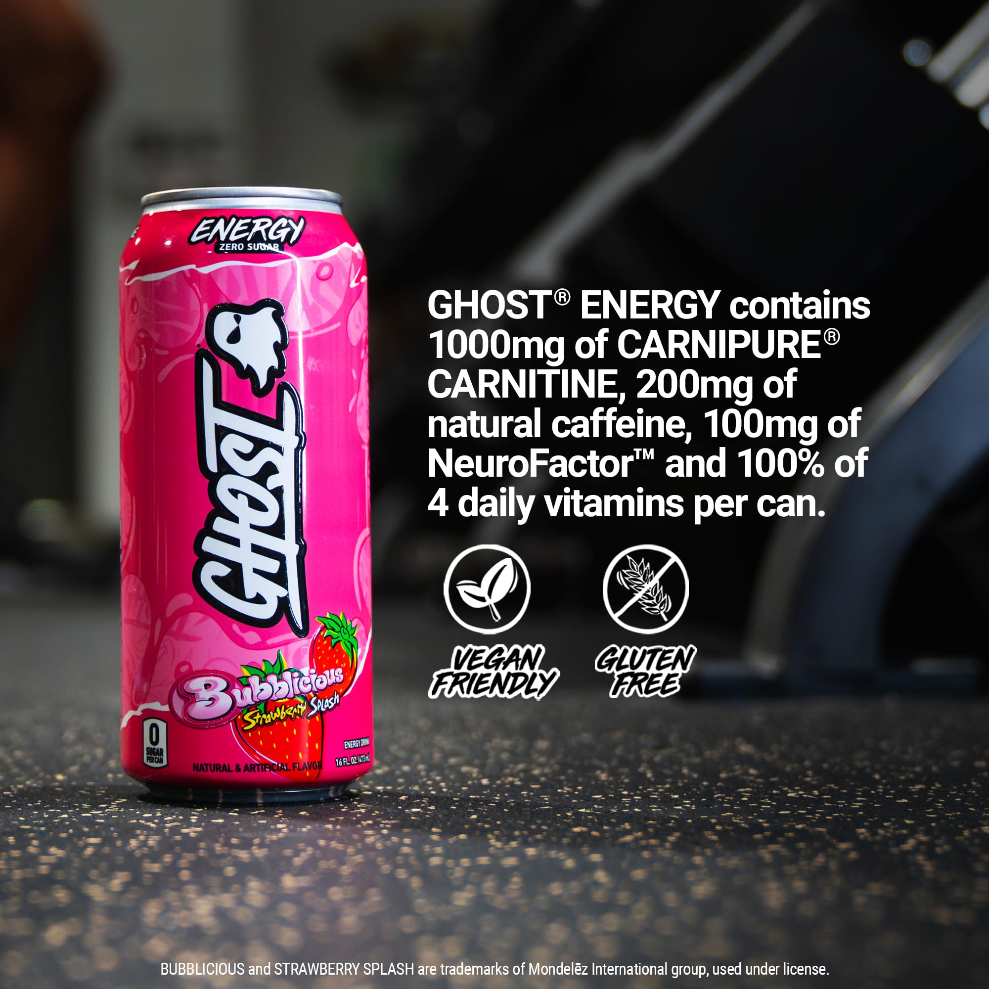 Mua GHOST Energy Drink - 12-Pack, Bubblicious Strawberry Splash, 16oz ...