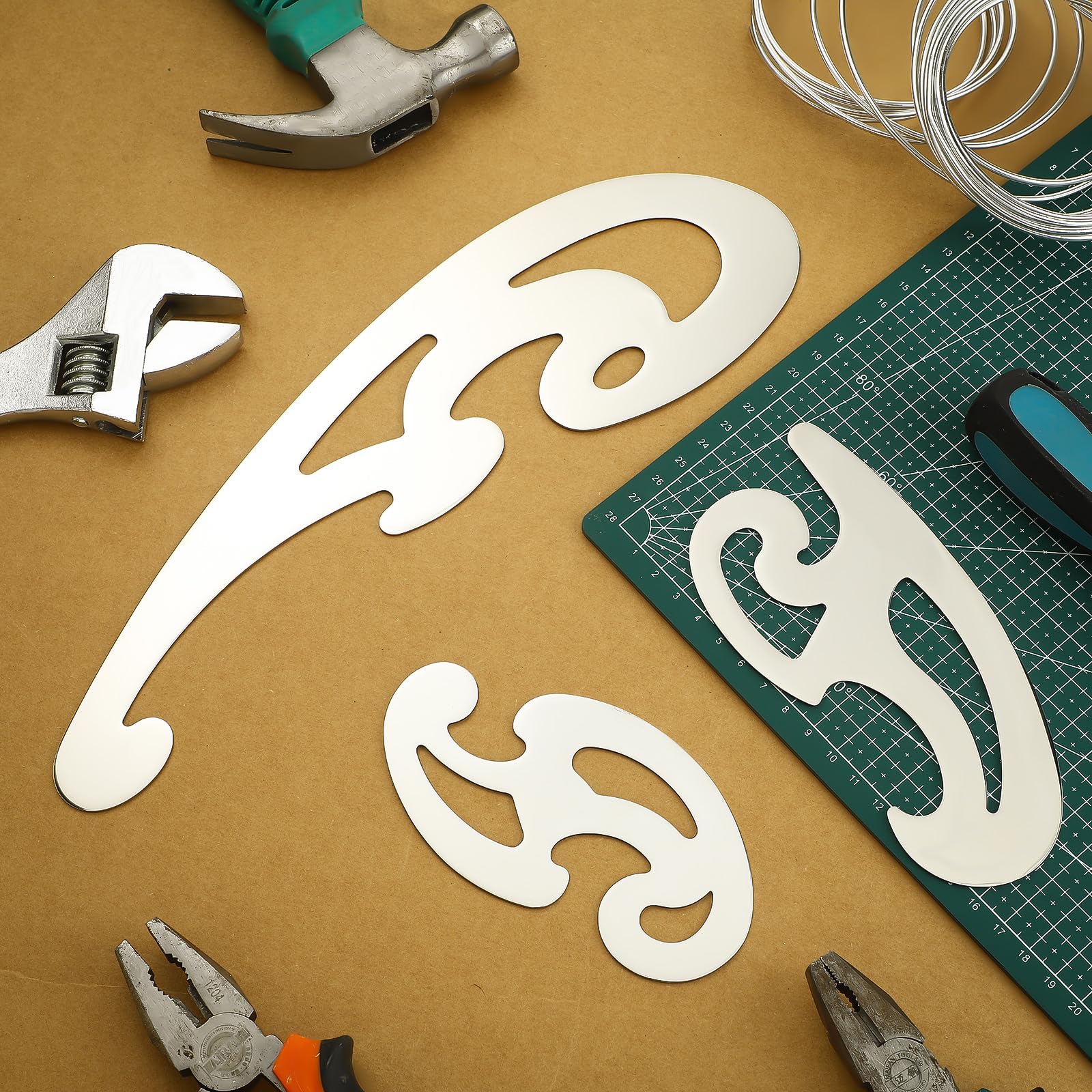 Mua Fulmoon 3 Pcs Stainless Steel French Curve Ruler for Sewing Tools ...