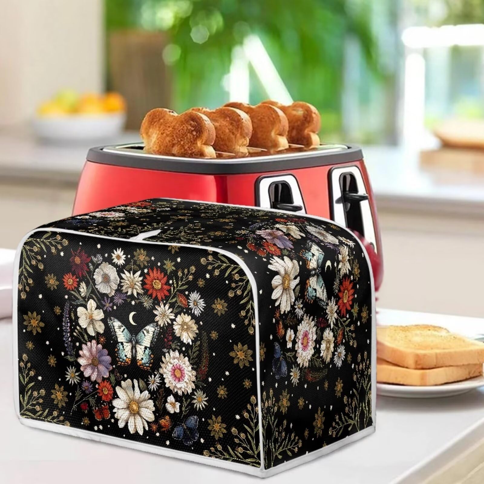 Lotusorchid Butterfly Bread Maker Cover 4 Slice, Toaster Dust Cover ...