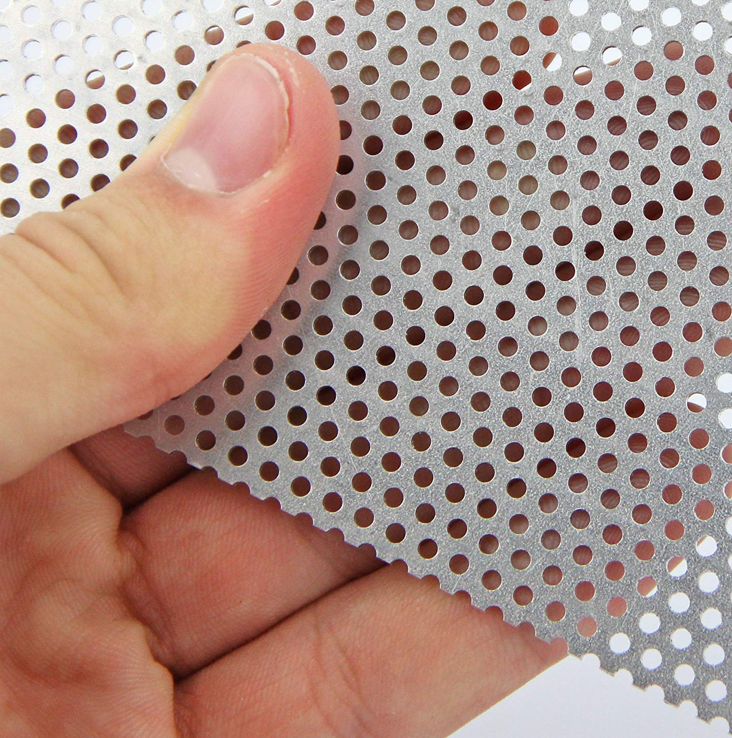 2mm Aluminium Geperforeerde Plaat 2mm Gat X 3 5mm Steek X 1mm Dik