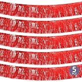 Amazon.com: 10 Pack 10 Feet Red Fringe Garland Foil Fringe Garland ...