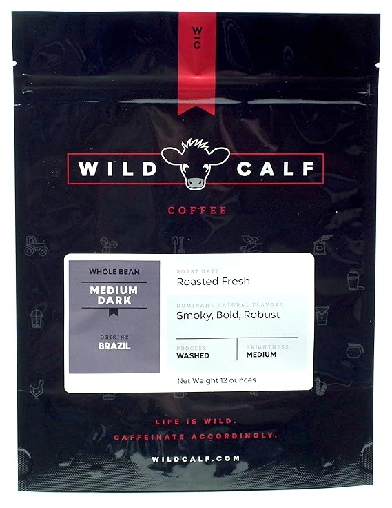 Amazon.com : Wild Calf Coffee, 12 oz, Specialty-Grade Coffee Beans ...