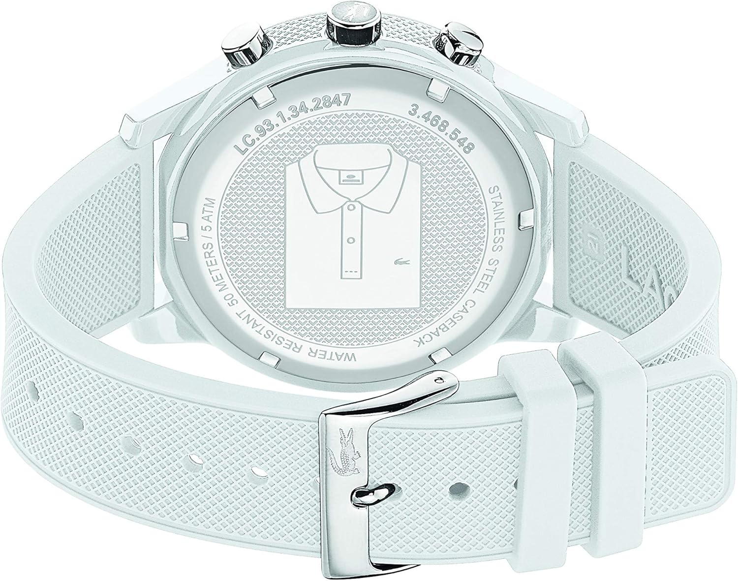 Venta > reloj lacoste blanco hombre > en stock