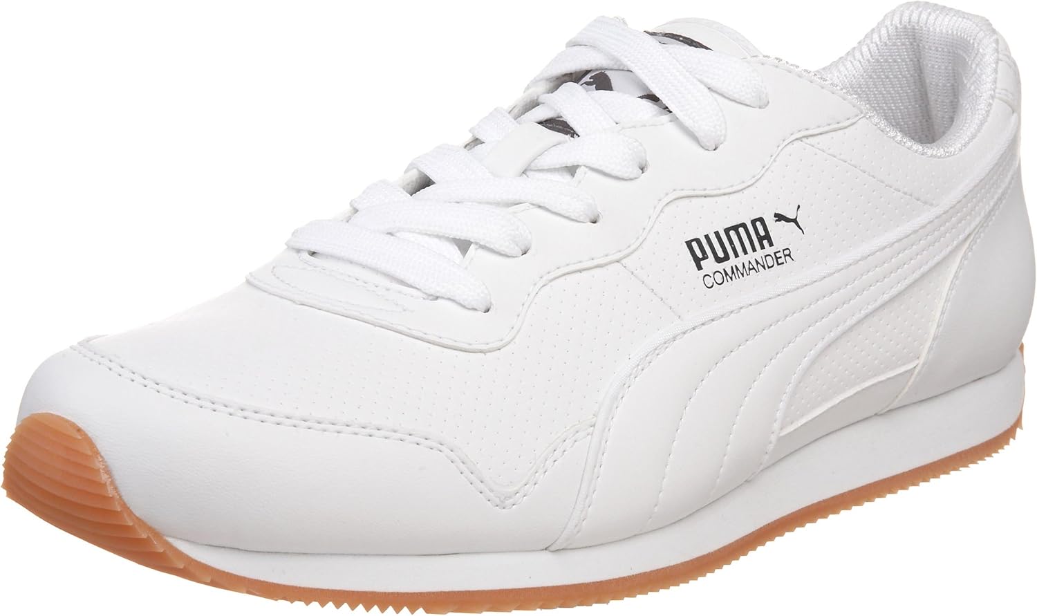 PUMA Men's Commander II Perf Sneaker, Blanco/Blanco/Blanco, 9.5 D(M) US ...