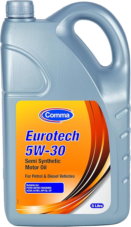 Comma EUT5L 5L Eurotech Semi Synthetic 5W30 Motor Oil: Amazon.co.uk ...