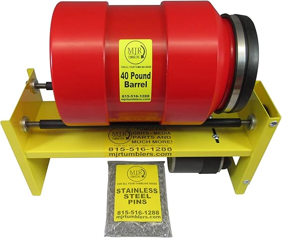 Amazon.com: MJR Tumblers 40 lb Rotary Brass Tumbler with Stainless ...