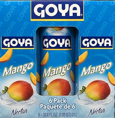 Amazon.com : Goya Mango Nectar - 33.8 fl.oz - Pack of 6 - Value Pack ...