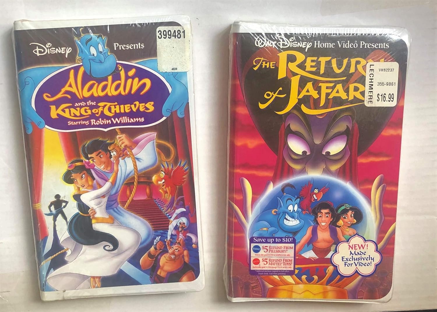 Amazon.com: Aladdin II & III Collection [VHS]: Scott Weinger, Robin ...