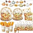 Amazon.com: 170PCS Fall Party Decorations Kit Includes Pumpkin Harvest ...