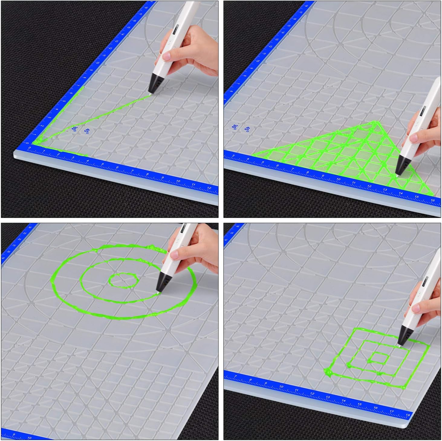 3D Printing Pen Mat with Basic Template, with 3D Pen Books and 2 ...