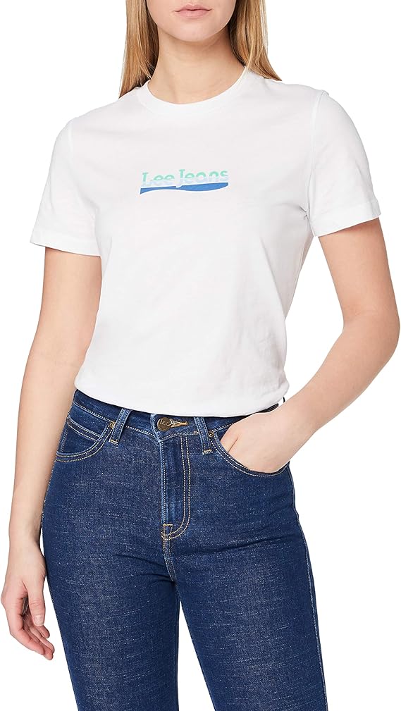 Lee Women's Slim Logo Tee T-Shirt : Amazon.co.uk: Clothing