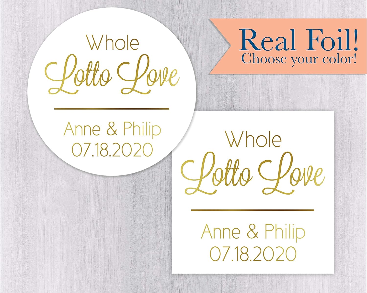 Amazon.com: Whole Lotto Love Color Foiled Stickers, Lottery Ticket ...
