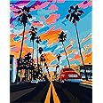 Amazon.com: FILASLFT Street Scenery Paint by Numbers for Beginner ...