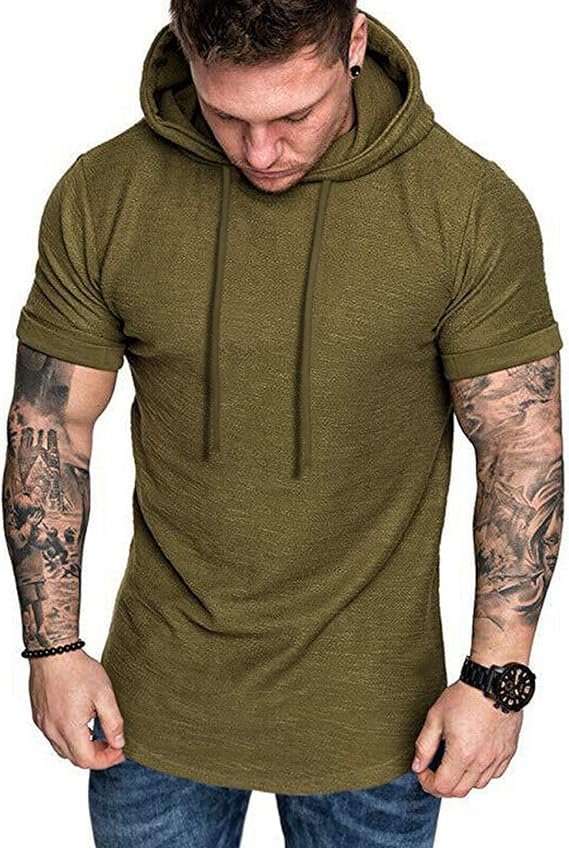 Amazon.com: COOFANDY Workout Shirts for Men Muscle T-Shirt Bodybuilding ...