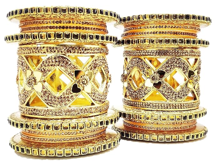 Buy Choodi kangan Rajasthani Multy Arrow chuda (2.8, Golden zz Bangdi ...