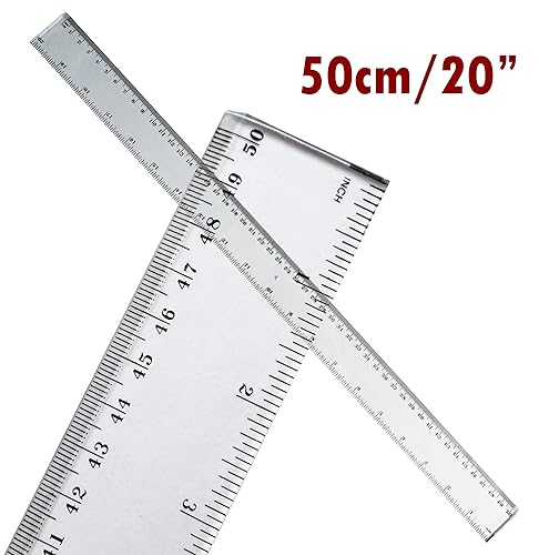 50cm Clear Plastic Measuring Long Straight Centimeter Ruler: Amazon.co ...