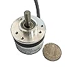 38mm Diameter Shell 6mm Solid Shaft Rotary Encoder 500PPR NPN Output 5 ...