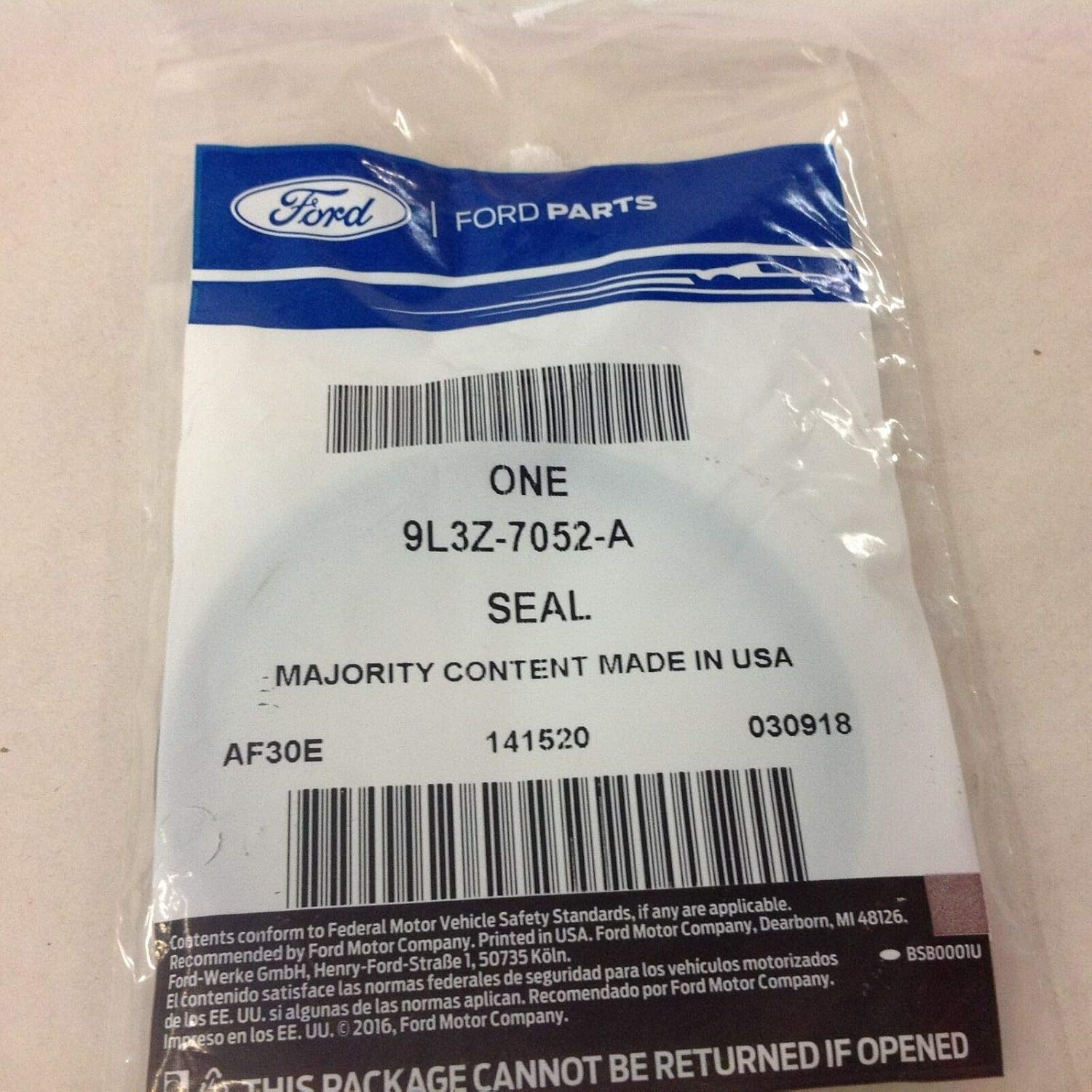 Ford 9L3Z-7052-A - SEAL ASY - OIL: Amazon.com.mx: Juegos y juguetes