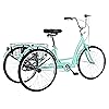 KNUS Adult Tricycle,26 inch Single Speed Trike,3 Wheel Cruiser Bike ...
