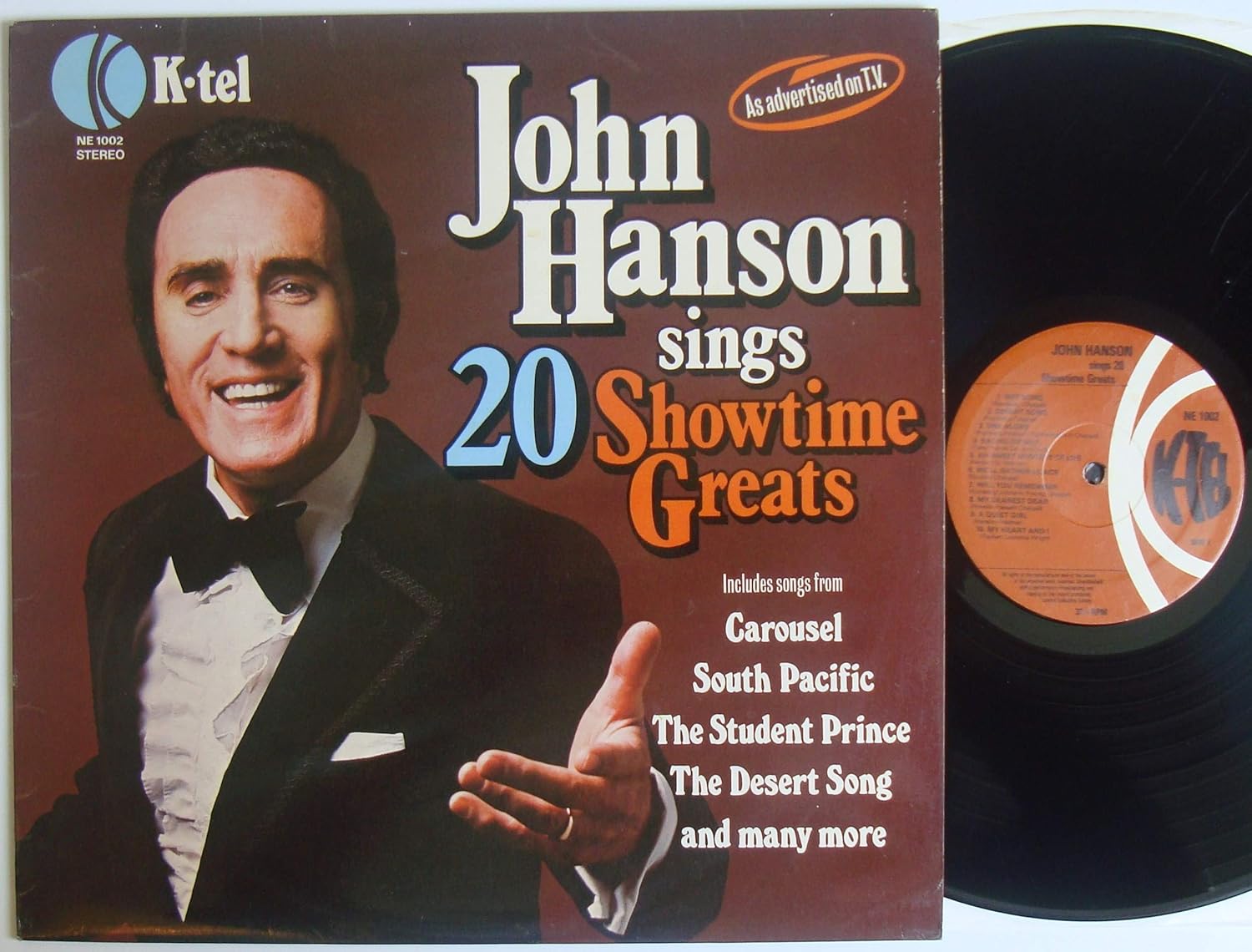 JOHN HANSON Sings 20 Showtime Greats LP - Amazon.co.uk
