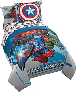 Amazon.com: Marvel Avengers Mech Strike 7 Piece Full Size Bed Set ...