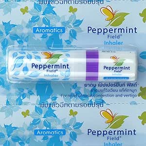 Amazon.com: Peppermint Field Aromatic Nasal Inhaler Inhalant Relief ...