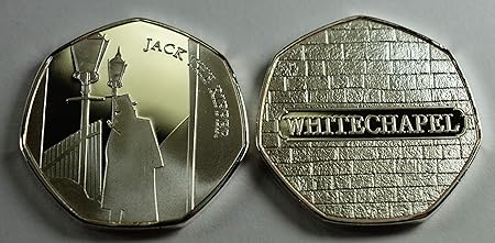JACK THE RIPPER, WHITECHAPEL Silver Commemorative Coin Albums/50p ...