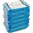 Amazon.com : Unsalted Sardines in Spring Water, (Pack of 6), 3.75 oz ...